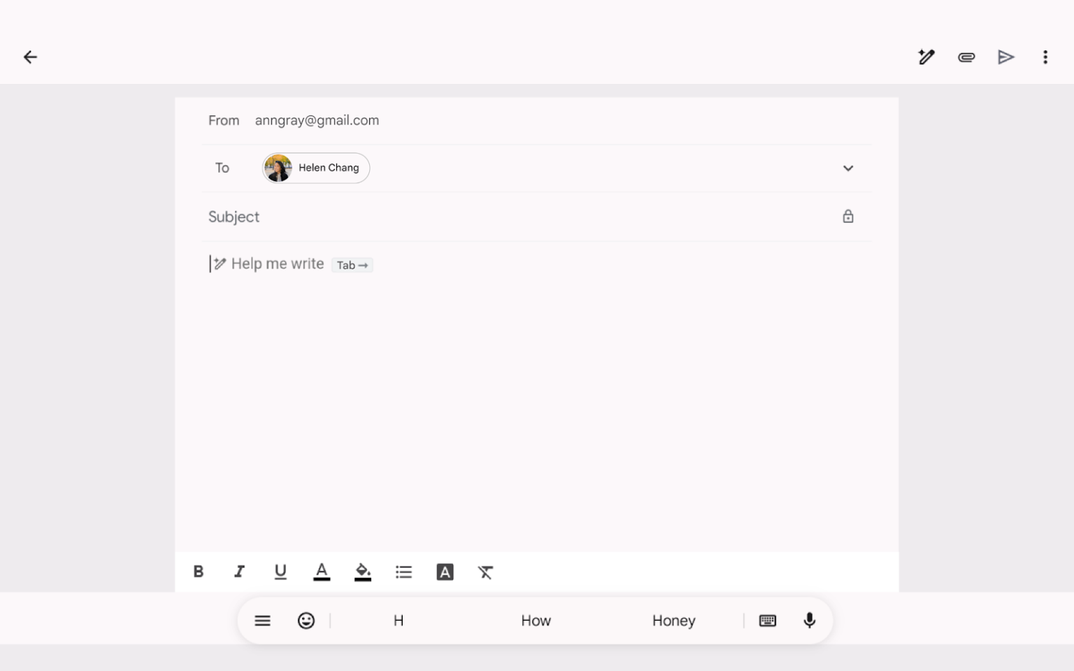 Gmail Chat 앱의 Android 생산성 기능 - 구글 워크스페이스 Gemini 업데이트